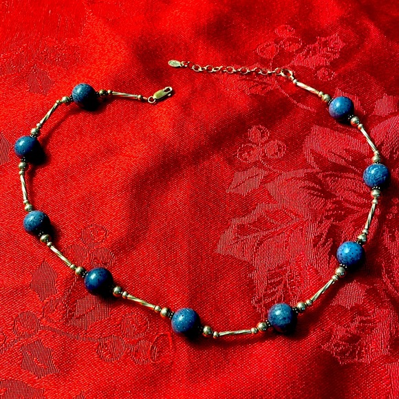 Jewelry | Ls Sterling And Blue Stone Necklace | Poshmark